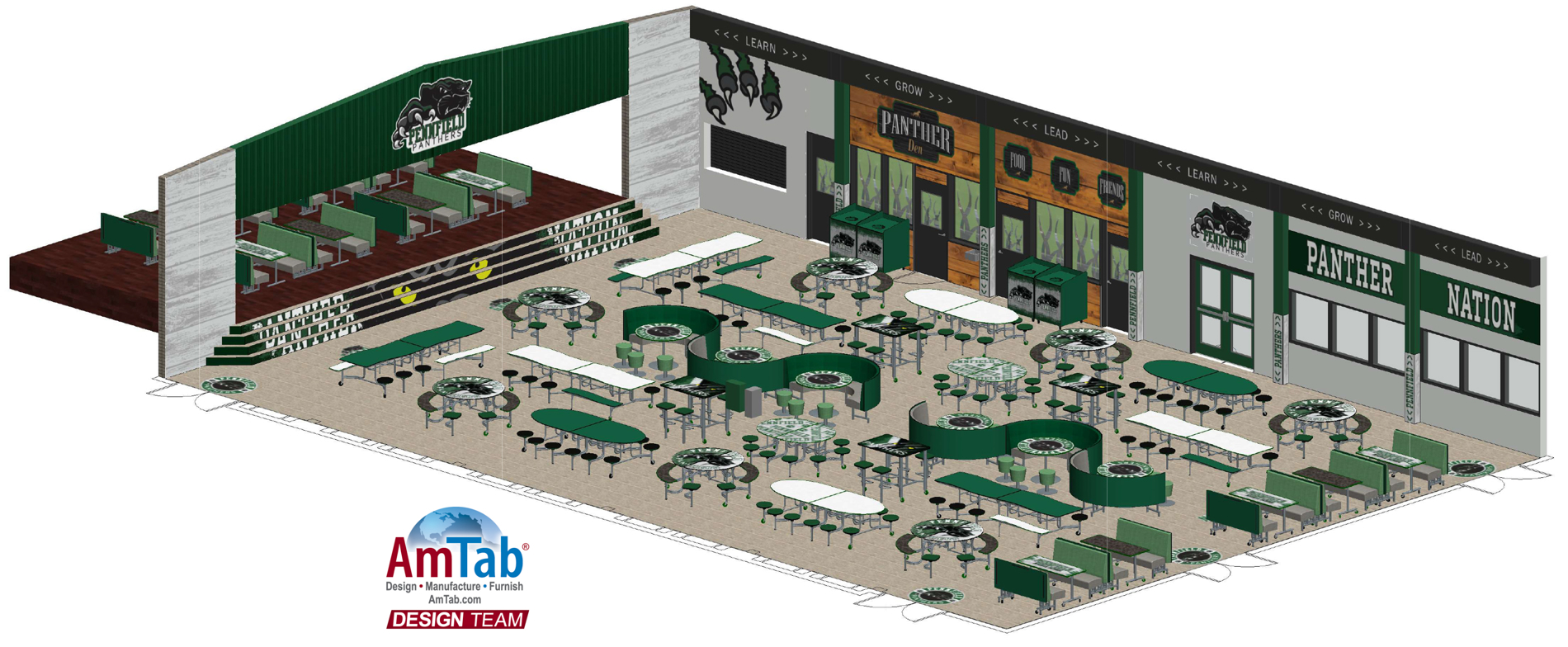 Mobile Stool Table - Group Collaboration | AmTab | Modern Popular Fun