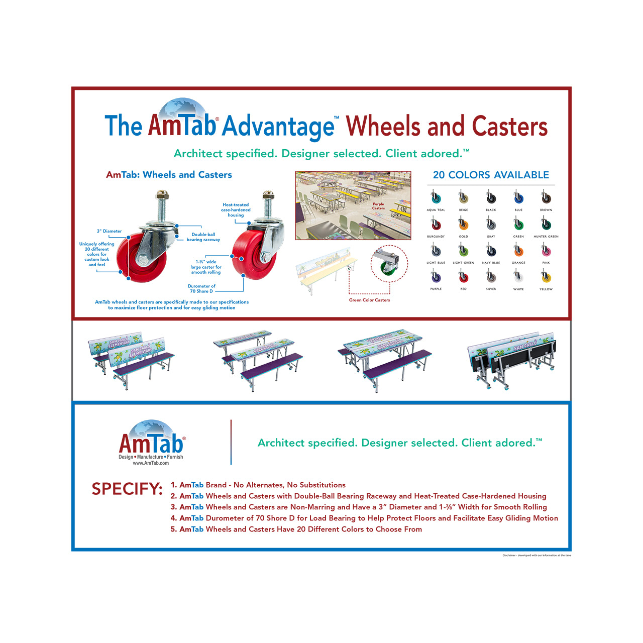 All-In-One Mobile Convertible Bench | AmTab | Modern Popular Fun