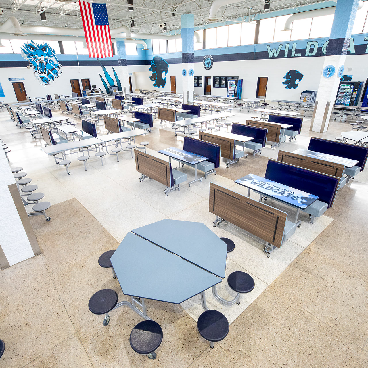 Mobile Stool Table - Octagon | AmTab | Modern Popular Fun