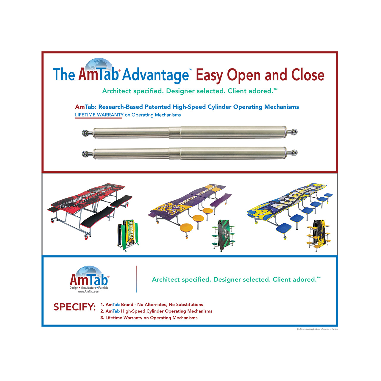 Mobile Stool Table - Octagon | AmTab | Modern Popular Fun