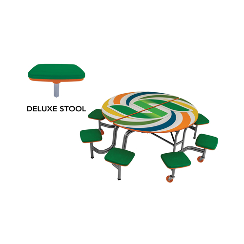 Mobile Stool Table - Round | AmTab | Modern Popular Fun