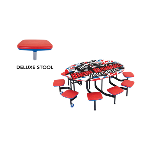 Mobile Stool Table - Elliptical | AmTab | Modern Popular Fun