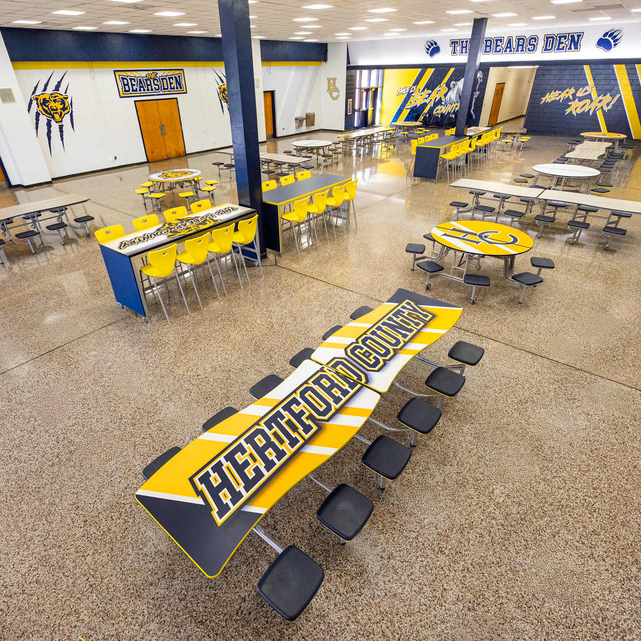 Mobile Stool Table Ocean Waves | AmTab | Modern Popular Fun