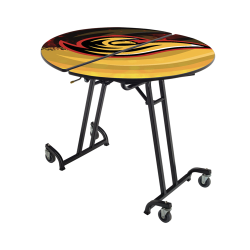 Mobile Shape Table - T-Legs - Round | AmTab | Modern Popular Fun