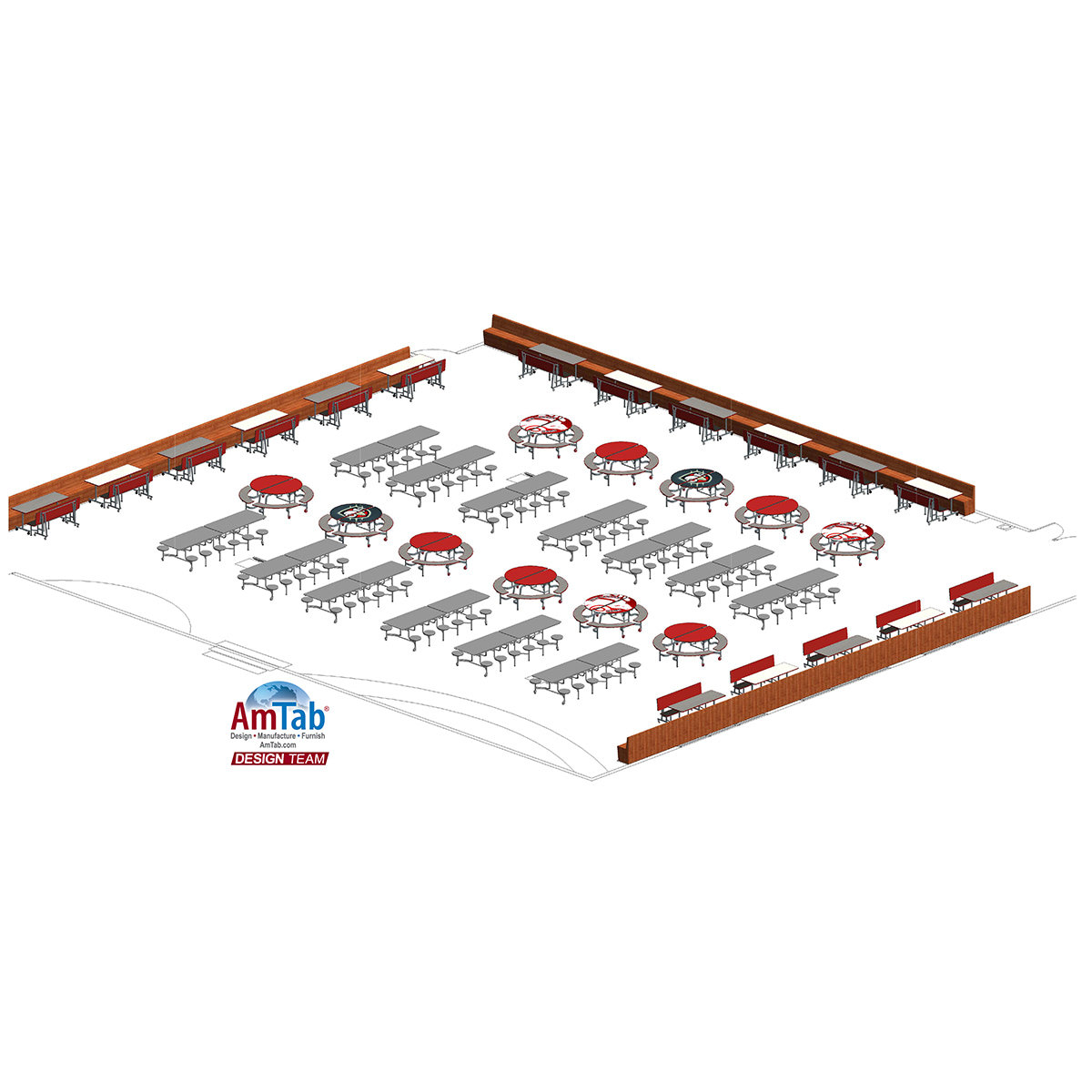 Mobile Folding Booth Table | AmTab | Modern Popular Fun