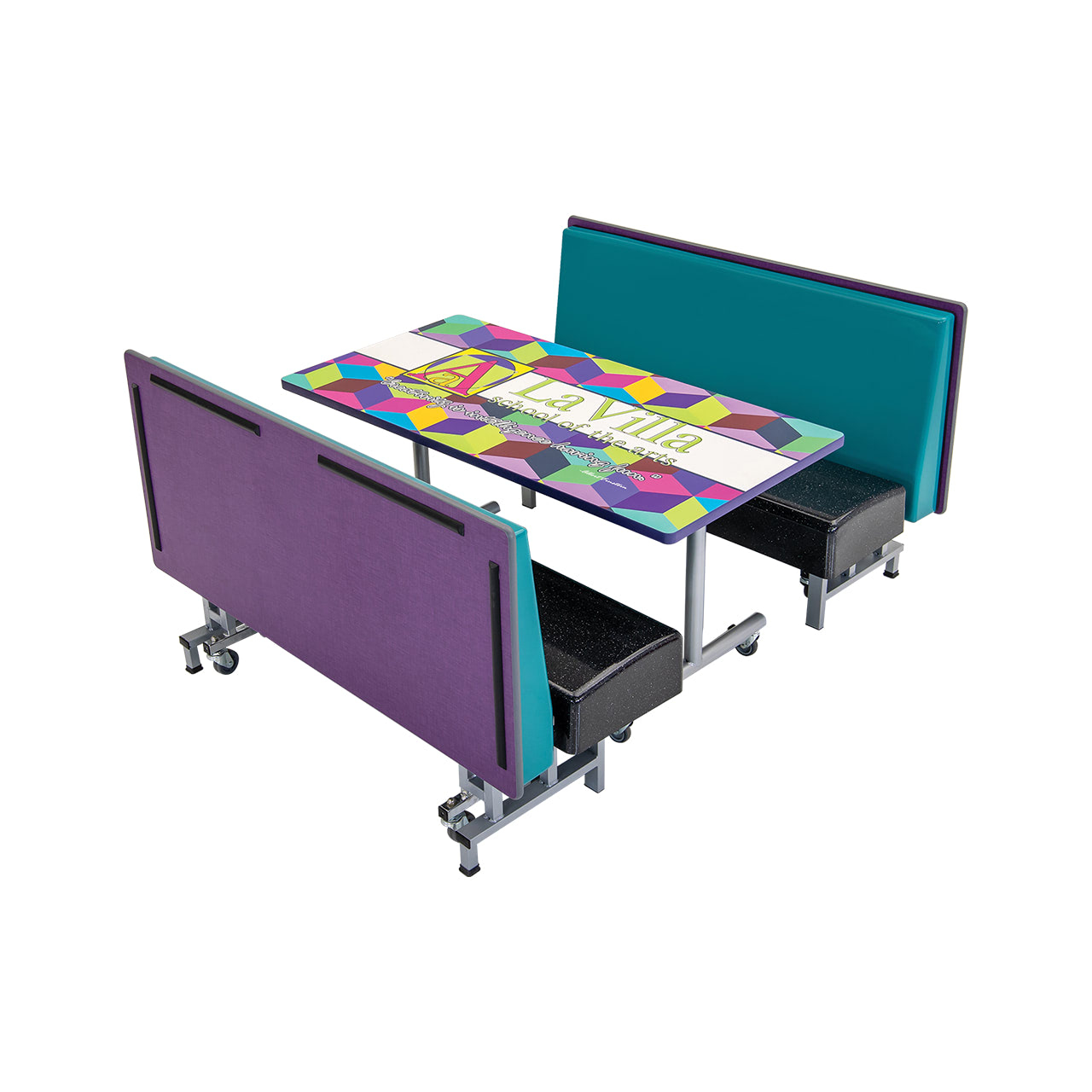 Mobile Folding Booth Seating with Table - Package | AmTab | Modern ...