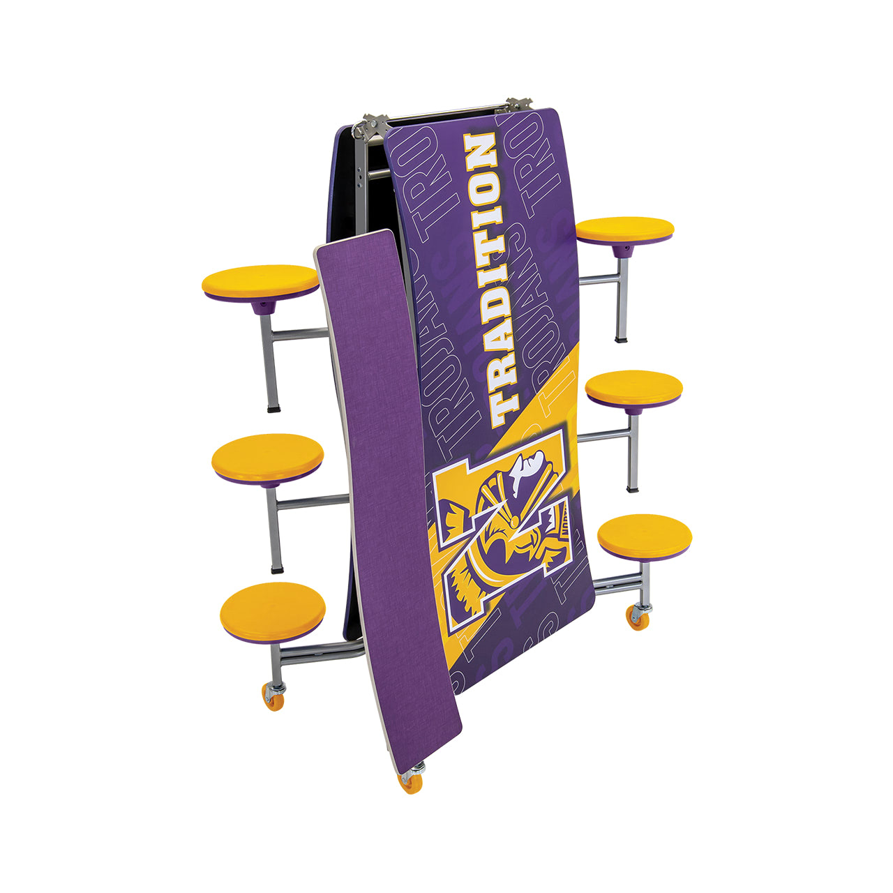 Mobile Stool and Bench Tables - Ocean Waves | AmTab | Modern Popular Fun