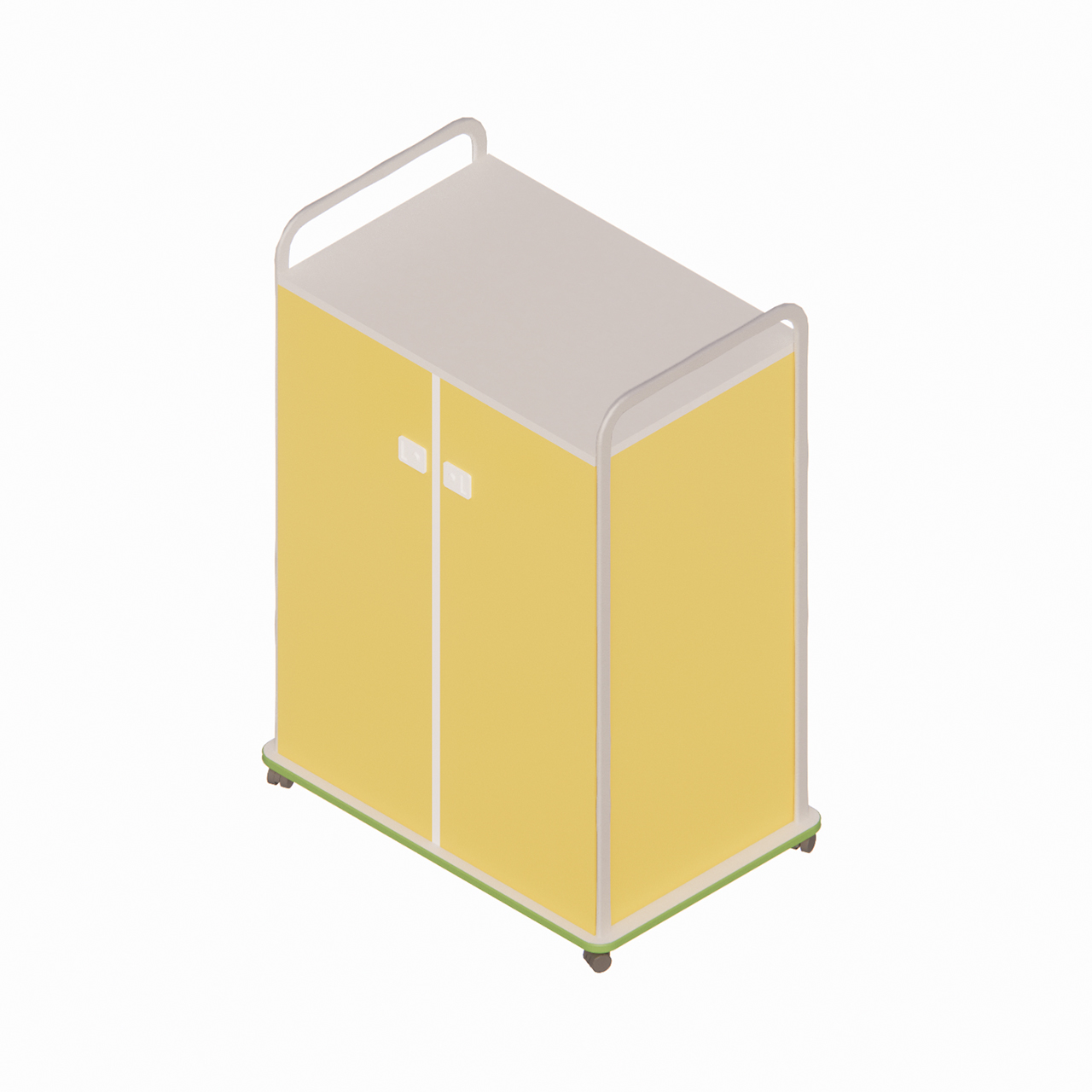 Mobile Storage - Double - Open Front with 12 Shelves | AmTab | Modern ...