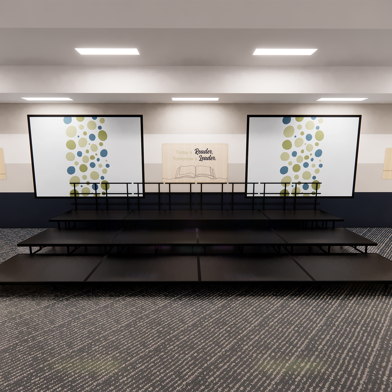 Fixed Height Riser Set - Polypropylene Top - 3 Levels | AmTab | Modern ...