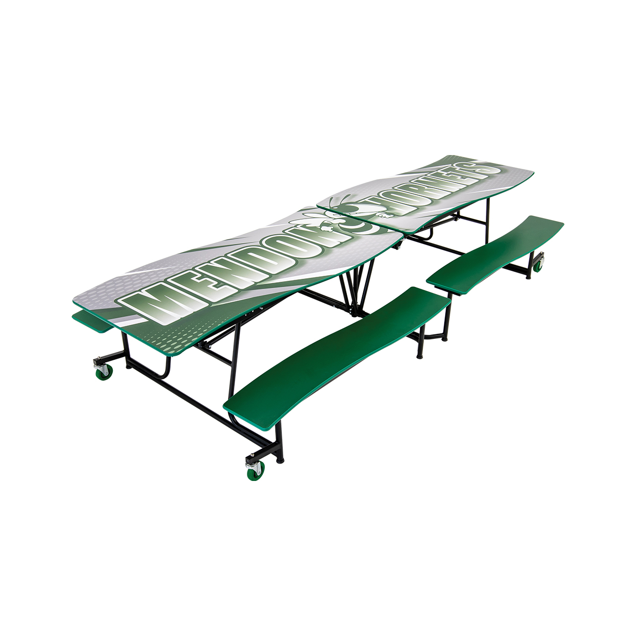 Mobile Bench Table - Ocean Waves | AmTab | Modern Popular Fun