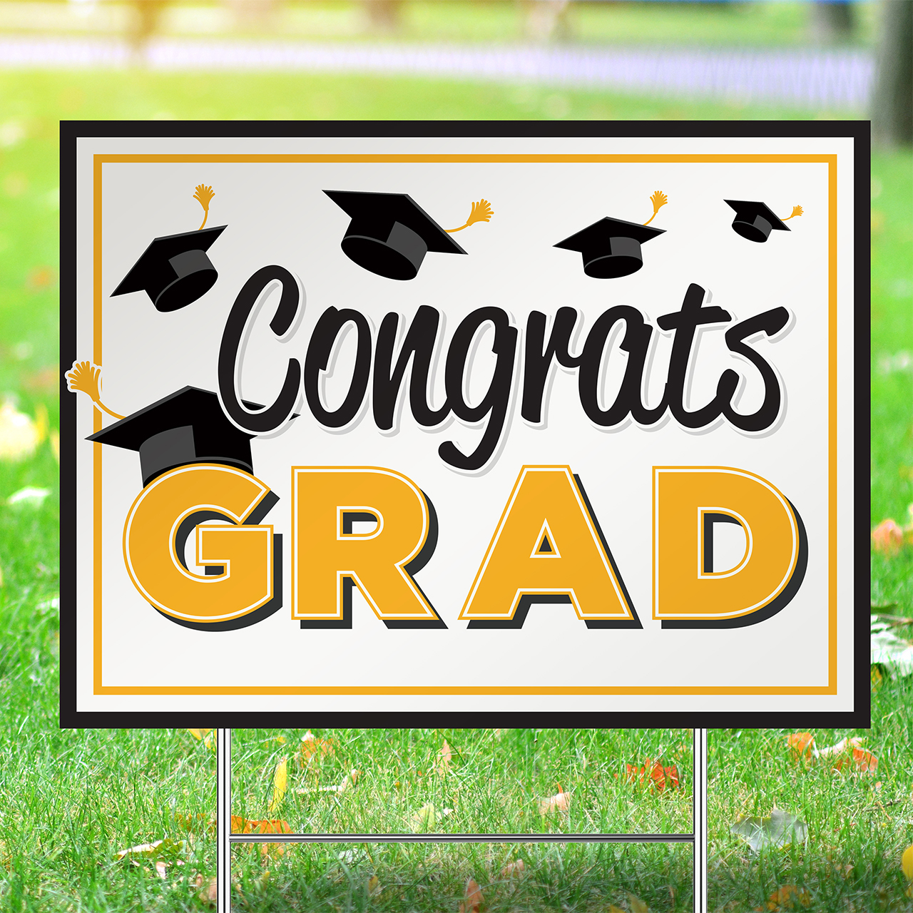 Yard Signs - Congrats Grad | AmTab | Modern Popular Fun
