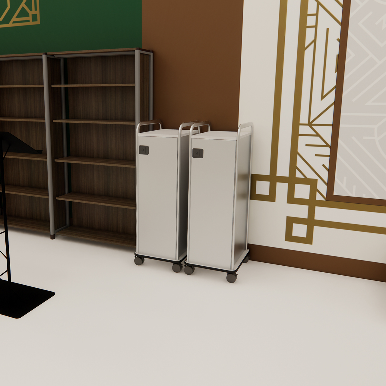 Mobile Shelving and Storage - Single - Door Front with 11 Totes | AmTab ...